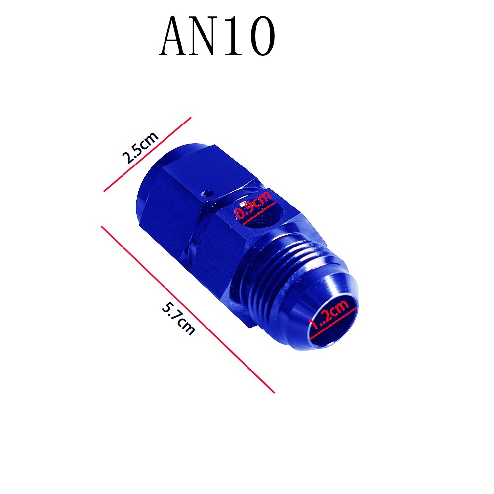 AN6 AN8 AN10 AN12 1/8" NPT Oil Pressure Sensor Adapter Gauge Gage Swivel Joint Connection Gauge ...