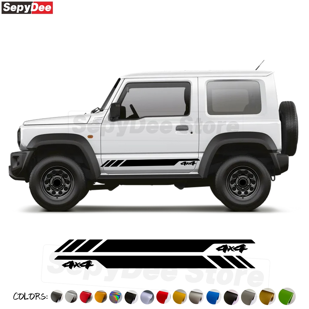 [Ready Stock] 2Pcs For Suzuki Jimny 4X4 Graphic Car Body Door Side ...