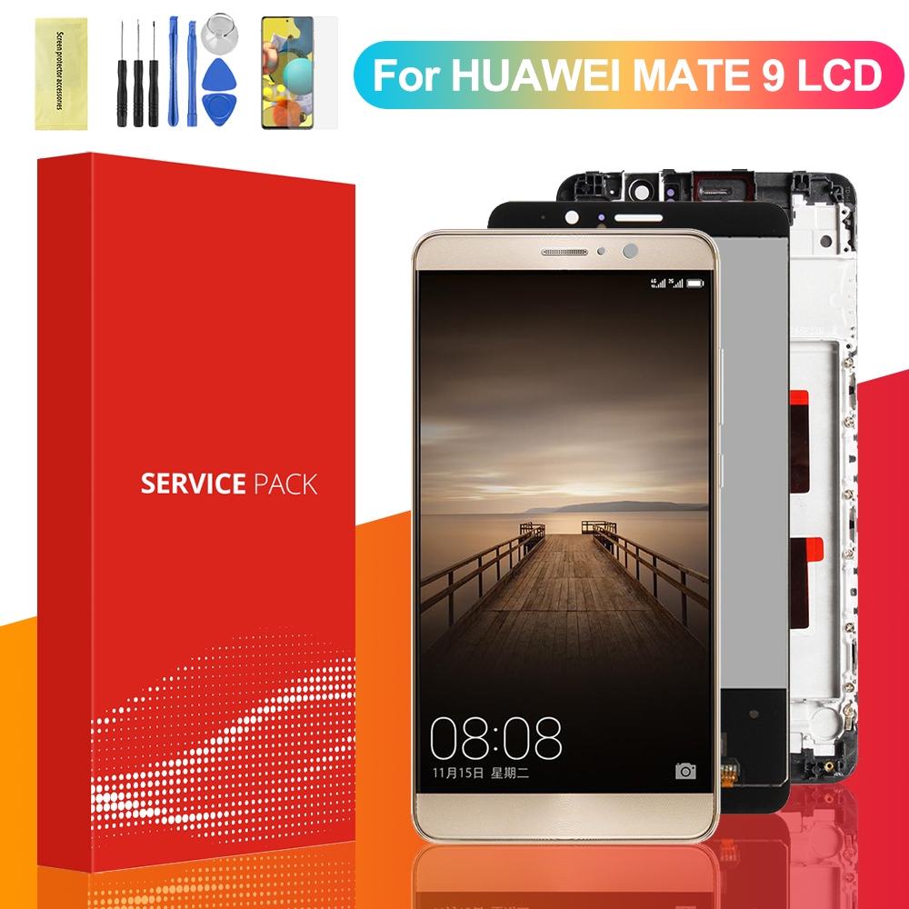 For HUAWEI Mate 9 LCD With Frame Display Touch Screen Digitizer Display MHA-L09 MHA-L29 ...