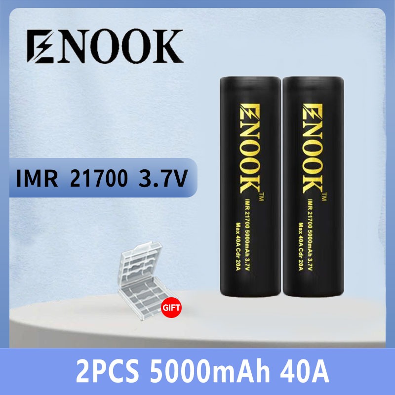 Enook 21700 5000mAh 40A rechargeable 3.7V battery lithium ion battery ...
