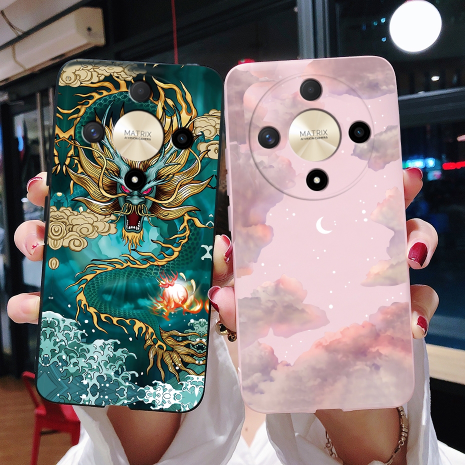 Honor X9b 5G 2023 Dragon Pattern Jelly Silicone Soft Case HonorX9b X 9b ...