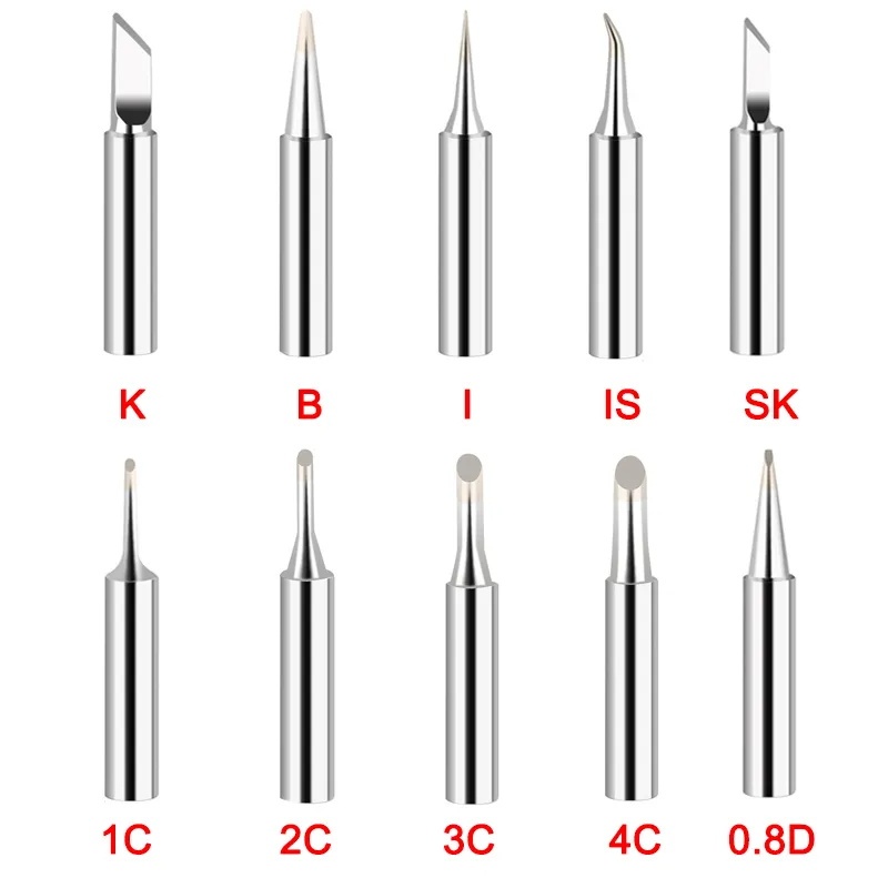 5pcs/set 900M-T Series K/SK/B/I/IS/1C/2C/3C/4C/2.4D/3.2D Soldering Iron ...