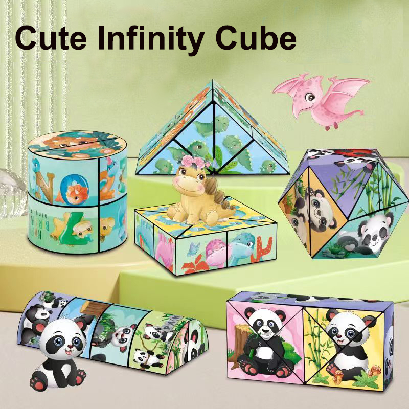1 Pc Shape Changeable Infinity Cube 3D Folding Magic Cube Fidget Cube ...