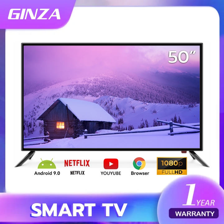 GINZA TV 50 inches 55 60 inch Smart TV HD 16:9 1080p 60Hz Wide Display ...