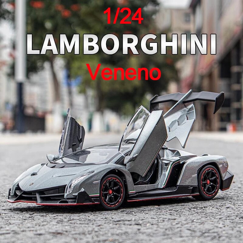 Diecast car 1:24 Lamborghini Veneno Car Models Alloy Diecast Toy ...