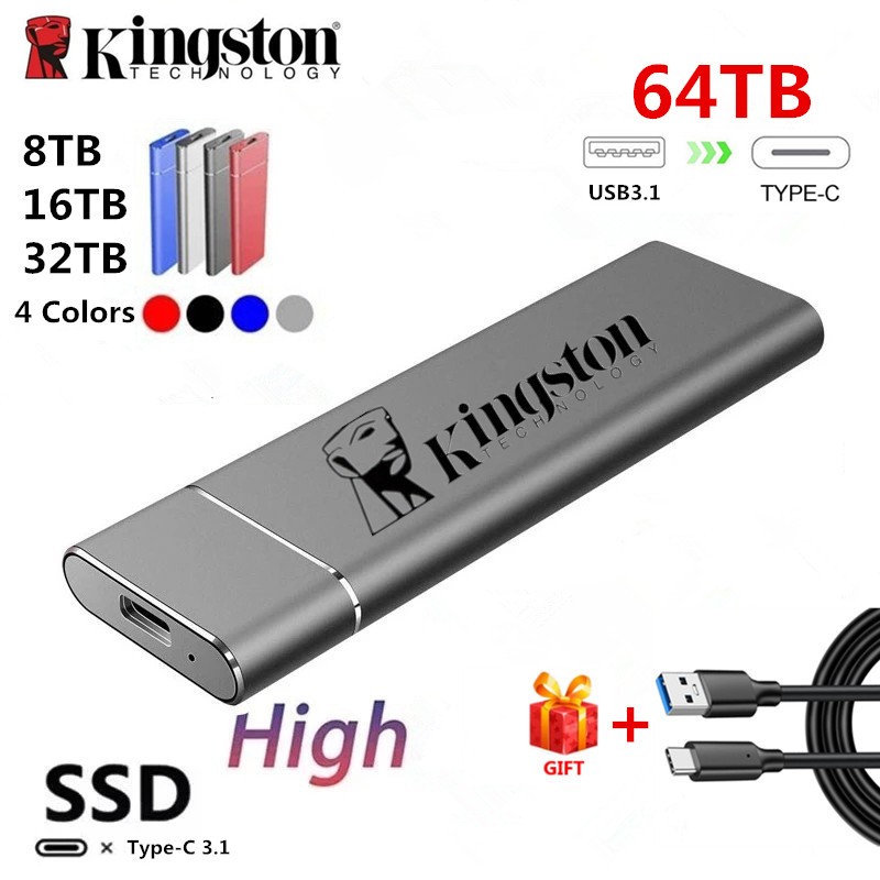 64TB portable high-speed external solid-state drive 32TB 16TB 8TB 1TB ...
