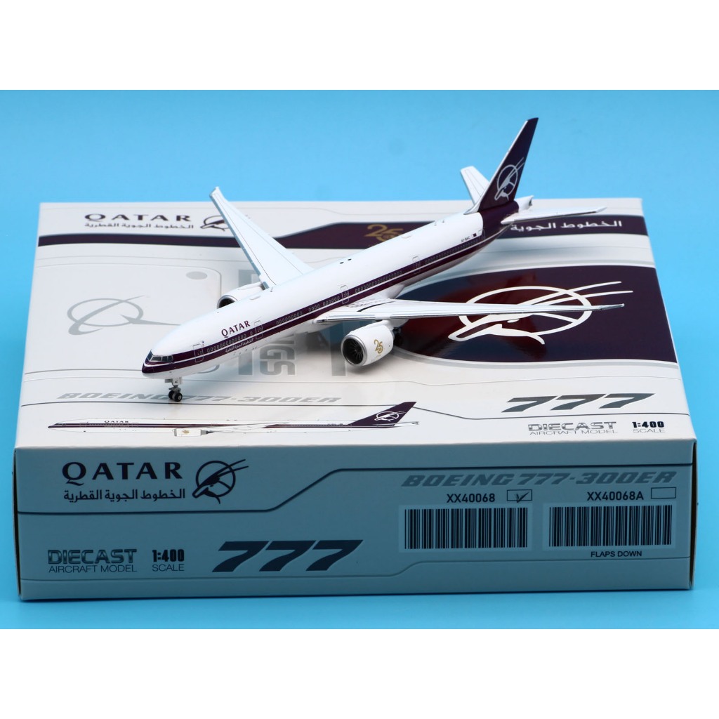 XX40068 Alloy Collectible Plane Gift JC Wings 1:400 QATAR AIRWAYS ...