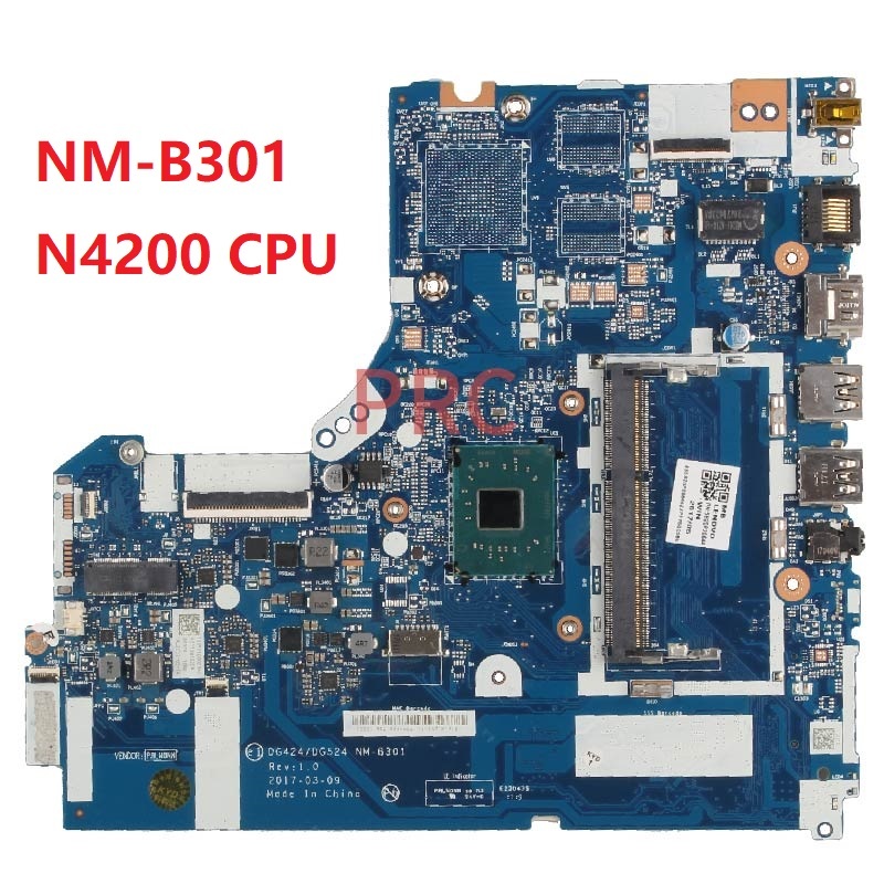 For LENOVO Ideapad 320-15IAP 320-14IAP Motherboard Notebook Mainboard NM-B301 with N3350 N4200 ...