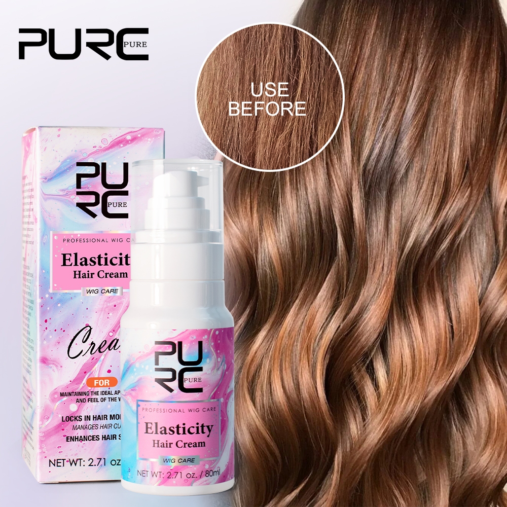 PURC Elasticity Hair Cream Locks in hair moisture Manages hair curls ...