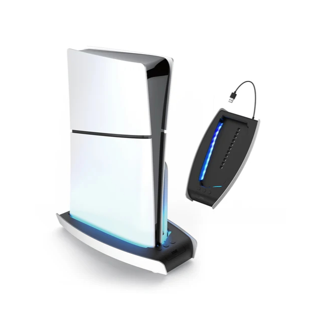 IINE PS5 Slim Stand Base Charding Dock LED Light Vertical Holder Stand ...