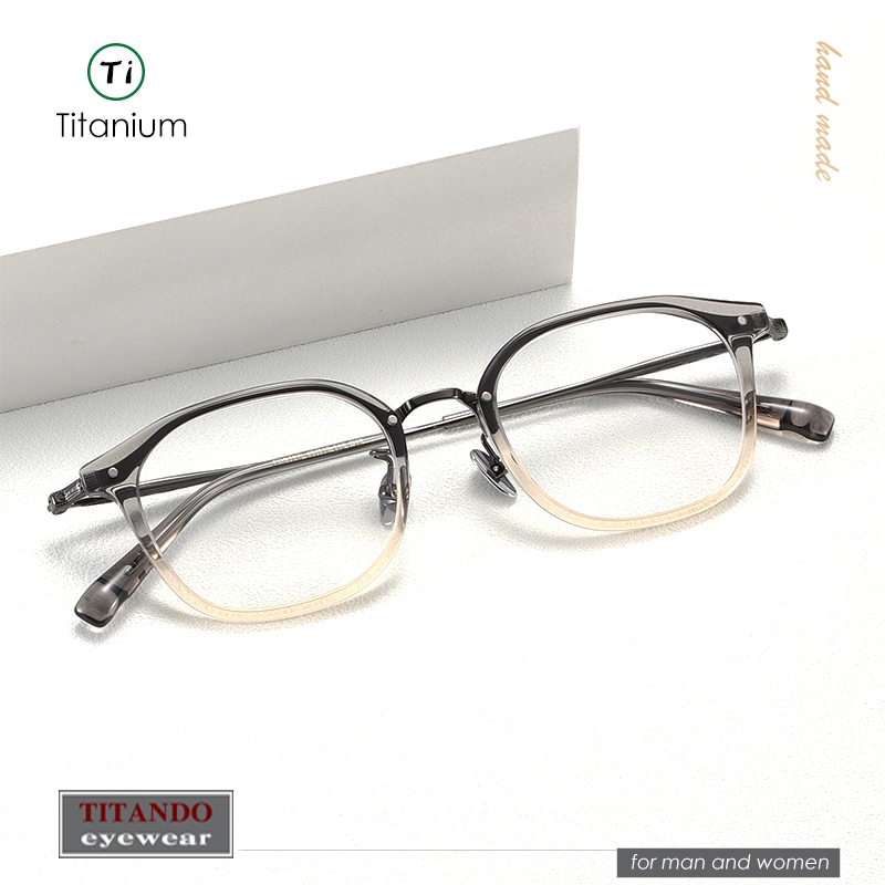 Eyevan Same Design Japanese Style Titanium and Acetate Fiber ...