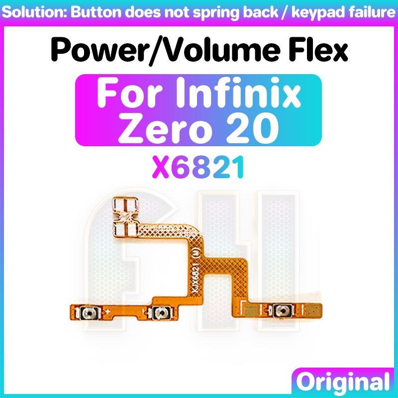 Power Volume button flex For Infinix ZERO 20 X6821 Switch ON OFF Key ...