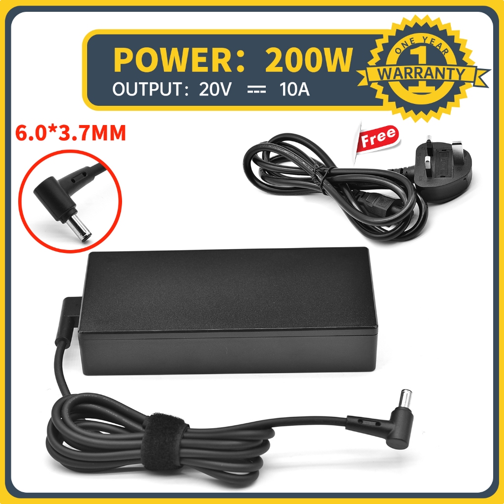 Quality Laptop Charger for Asus 200W 20V 10A ADP-200JB D 0a001-01120100 ...