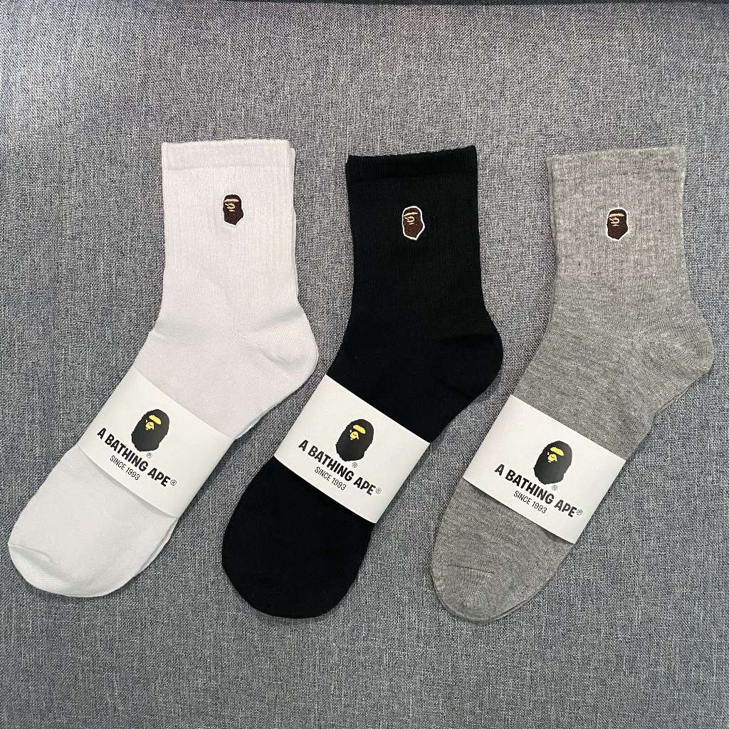 BAPE Embroidered Ape Head Men Women Couples Four Seasons Versatile ...