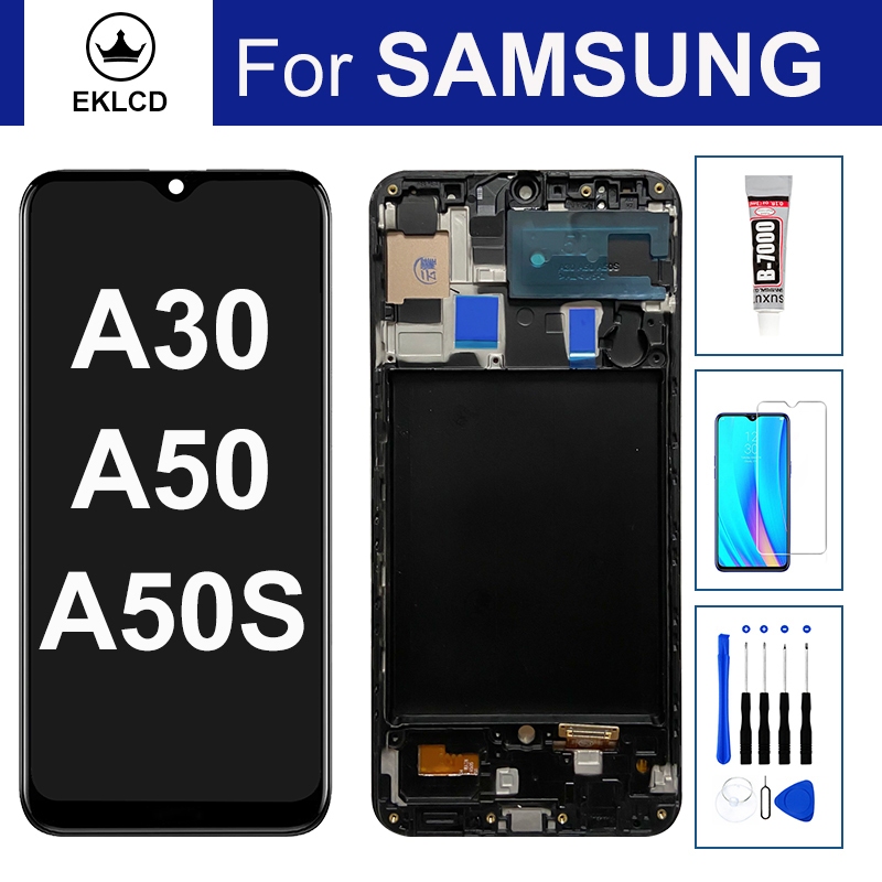For Samsung Galaxy A30 A50 A50S A305 A505 A507 SM-A305F LCD Display Touch Screen Digitizer ...