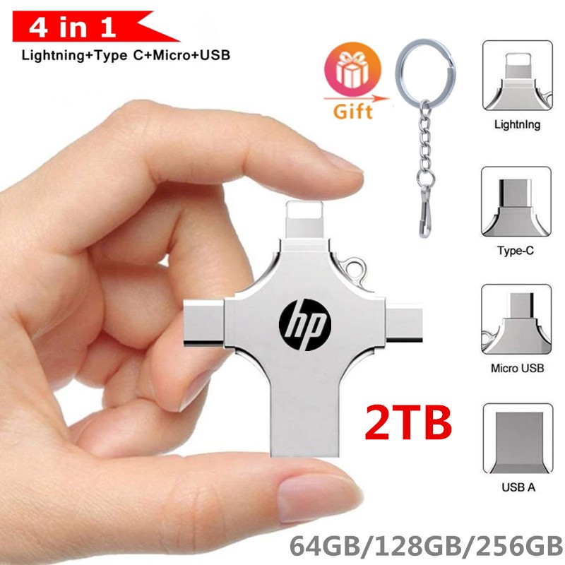 4 in 1 OTG usb flash drive 16gb 32gb Pendrive 64gb Type-C USB memory ...