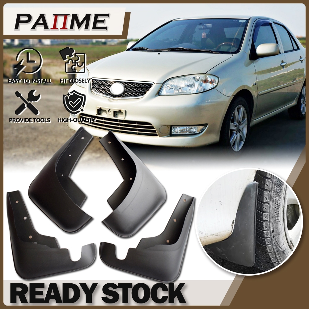 Car Mud flaps for Toyota Vios 2003 2004 2005 2006 2007 Fender Mud Guard ...
