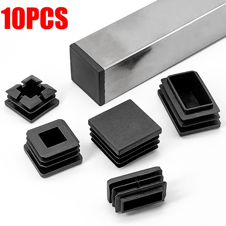 10CPS Square Plastic End Caps Blanking Plugs Box Section /Tube Inserts ...