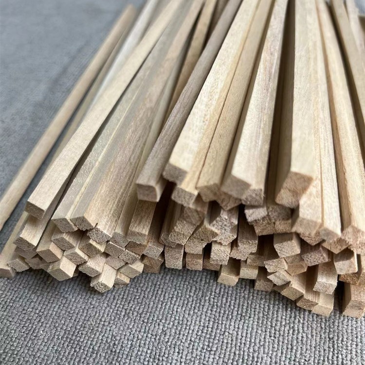 [Shpcce] 50Pcs Wooden Square Dowel Rod Unfinished Wood Sticks ...