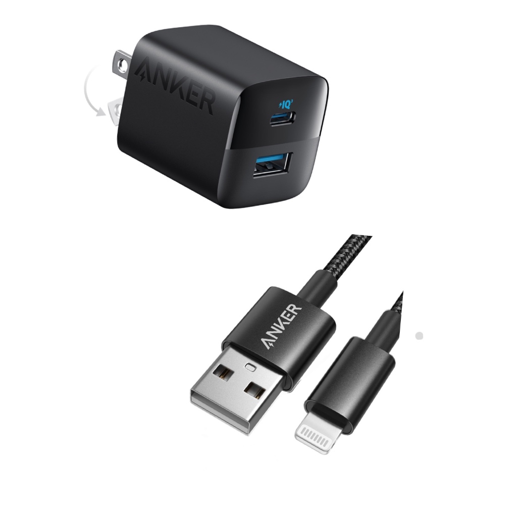 Anker USB C, 323 Charger (33W), With Anker Premium Double-Braided Nylon ...