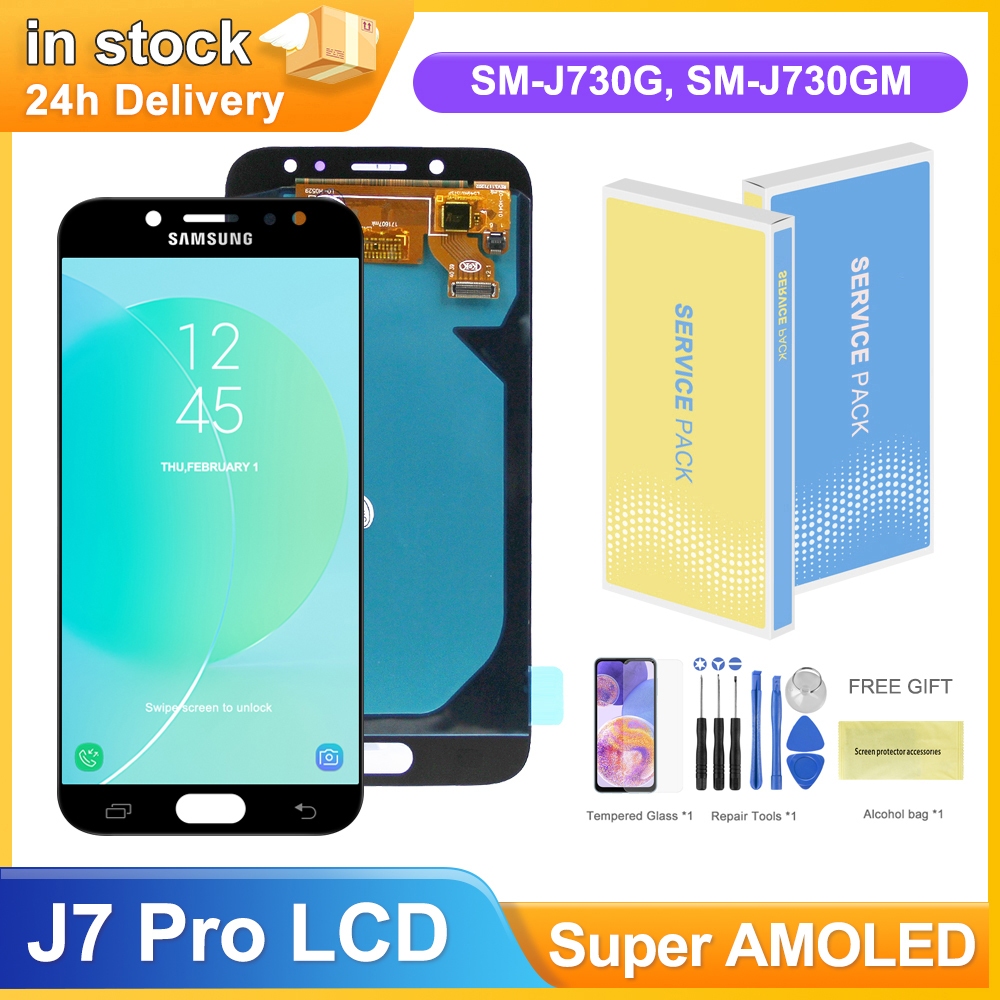 5.5" OLED For Samsung Galaxy J7 Pro 2017 J730 J730G/DS LCD Display ...