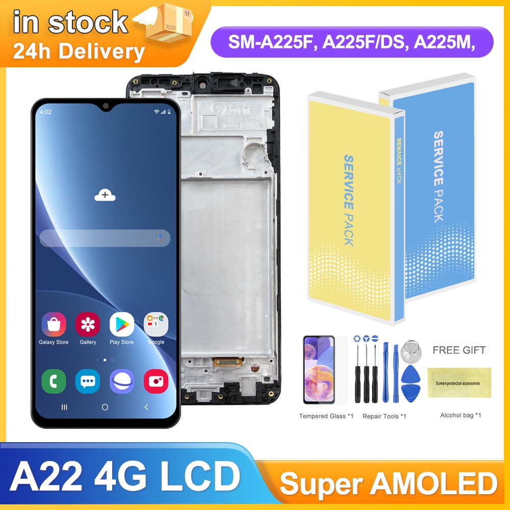 Super Amoled For Samsung Galaxy A22 4G A225 A225F A225F/DS LCD Display ...
