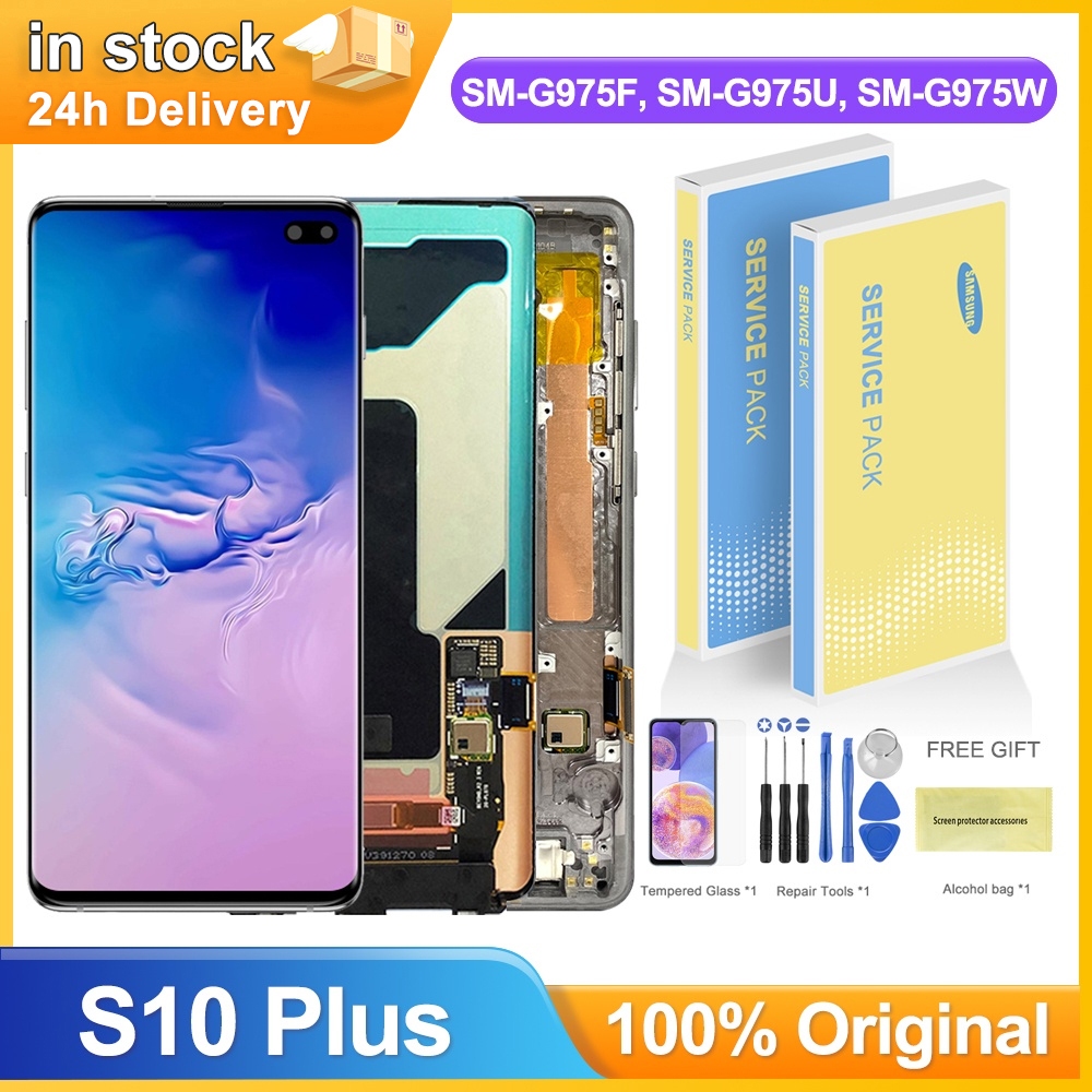 AMOLED For Samsung Galaxy S10+ S10Plus G975 G975F LCD Display Touch ...