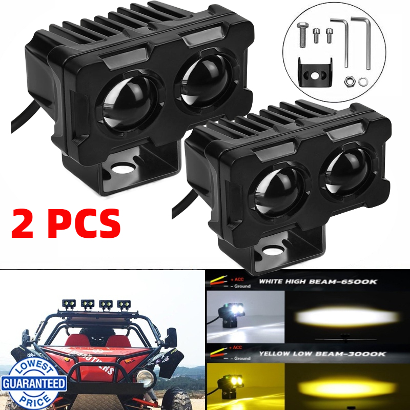 40W Double LED Mini Driving Light for Motorcycle Headlight Fog Lamp ...