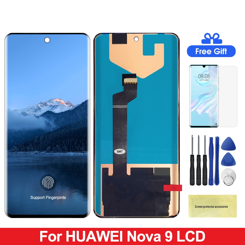 AMOLED 120HZ For Huawei Nova 9 LCD Touch Screen Digitizer Assembly Replacement With Frame NAM ...