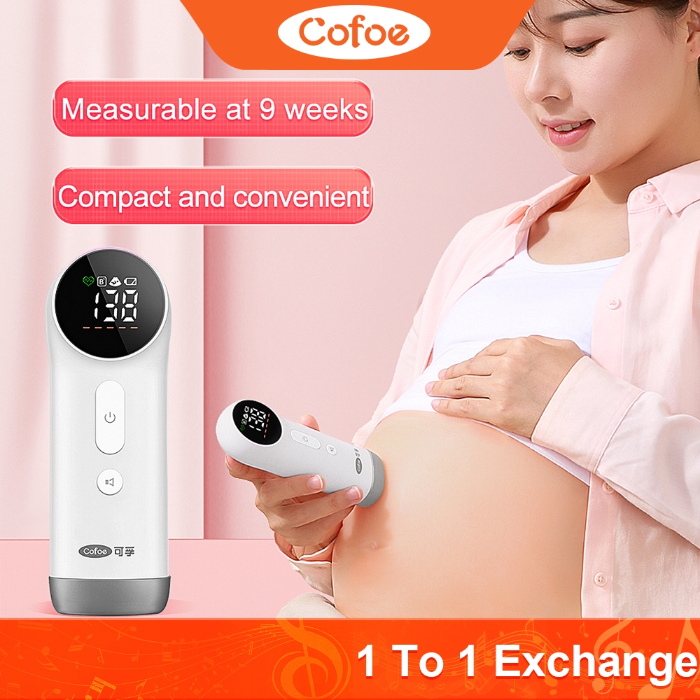 Cofoe Fetal Doppler Baby Prenatal Heart Rate Monitor Heartbeat Detector No Radiation Bluetooth ...