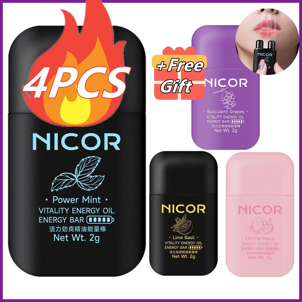 COD 4PCS Nicor Cleansing Nasal Herbal Box Essential Double Hole Energy ...