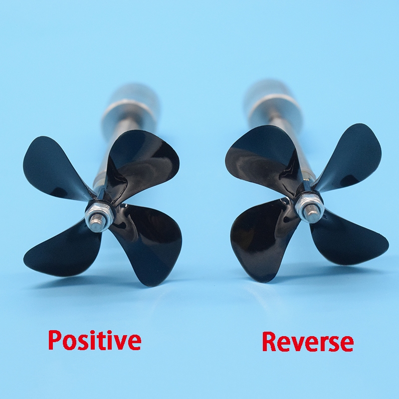 4mm RC boat waterproof shaft shaft assembly 55mm front and back 4-blade ...