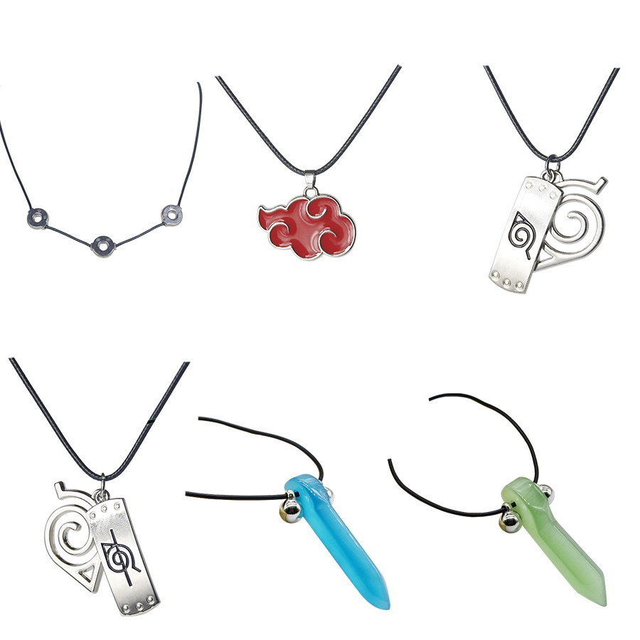 Akatsuki Naruto Necklace Uchiha Itachi Ninja Cosplay Pendant Necklace ...