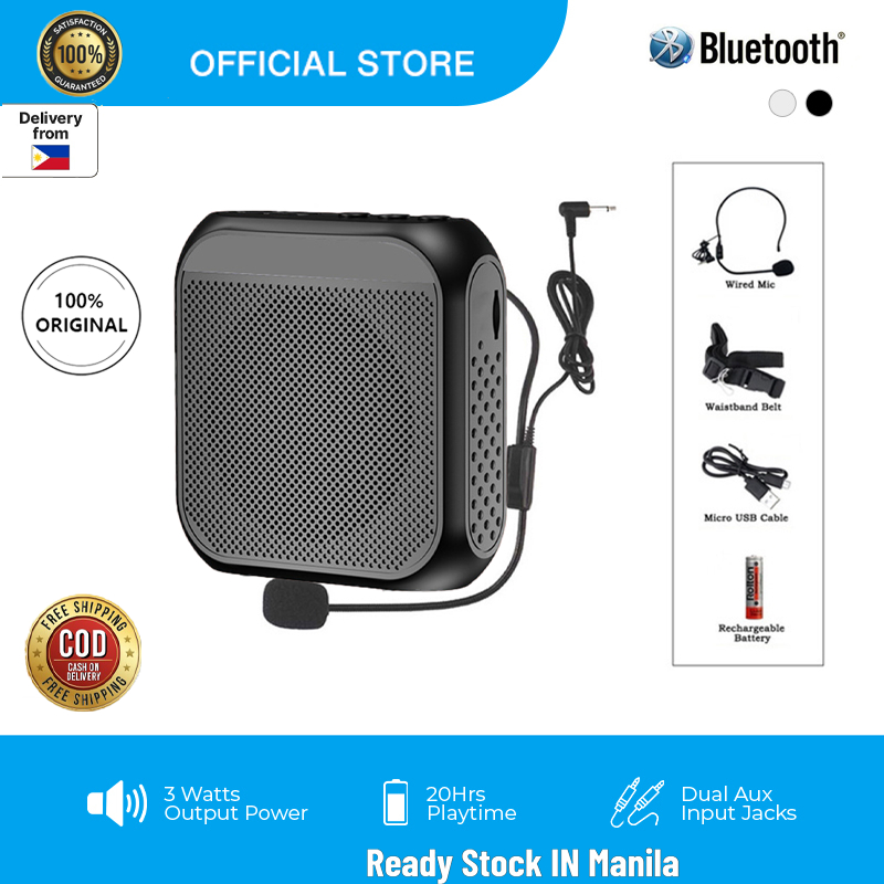 Bluetooth Voice Amplifier Microphone Wireless connection with Lavalier ...