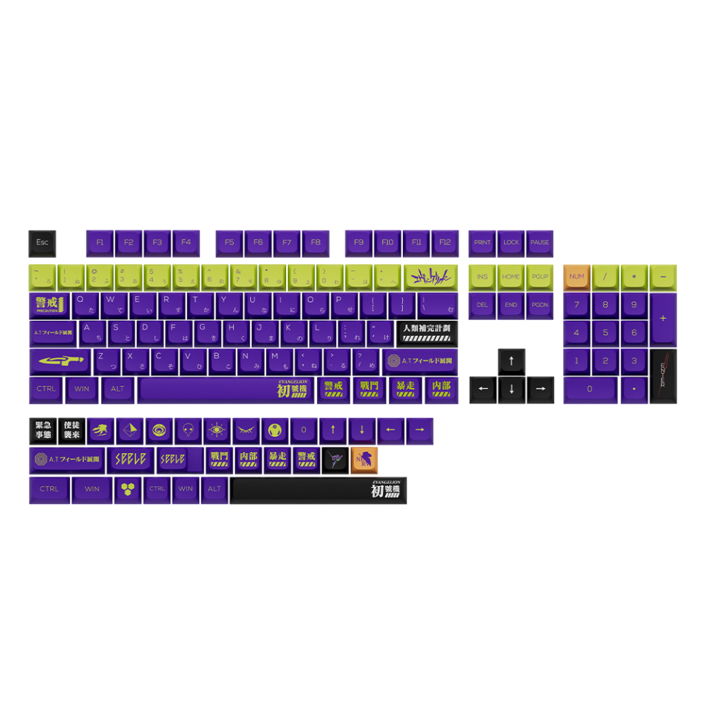 GMK EVA NO.1 Keycap, 134 Keys PBT Keycaps XDA Profile DYE-SUB ...