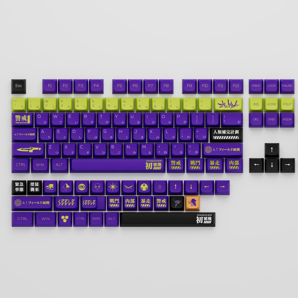 GMK EVA NO.1 Keycap, 134 Keys PBT Keycaps XDA Profile DYE-SUB ...