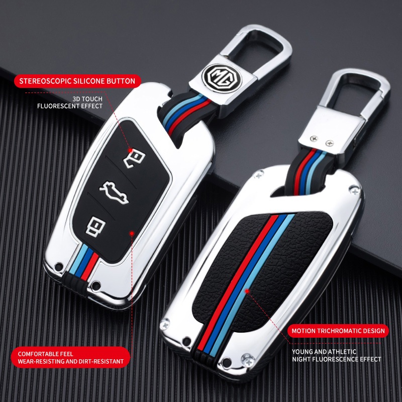 For MG HS EV EZS MG-ZS MG3 MG4 MG5 MG6 Remote Key Case Cover Alloy Key ...
