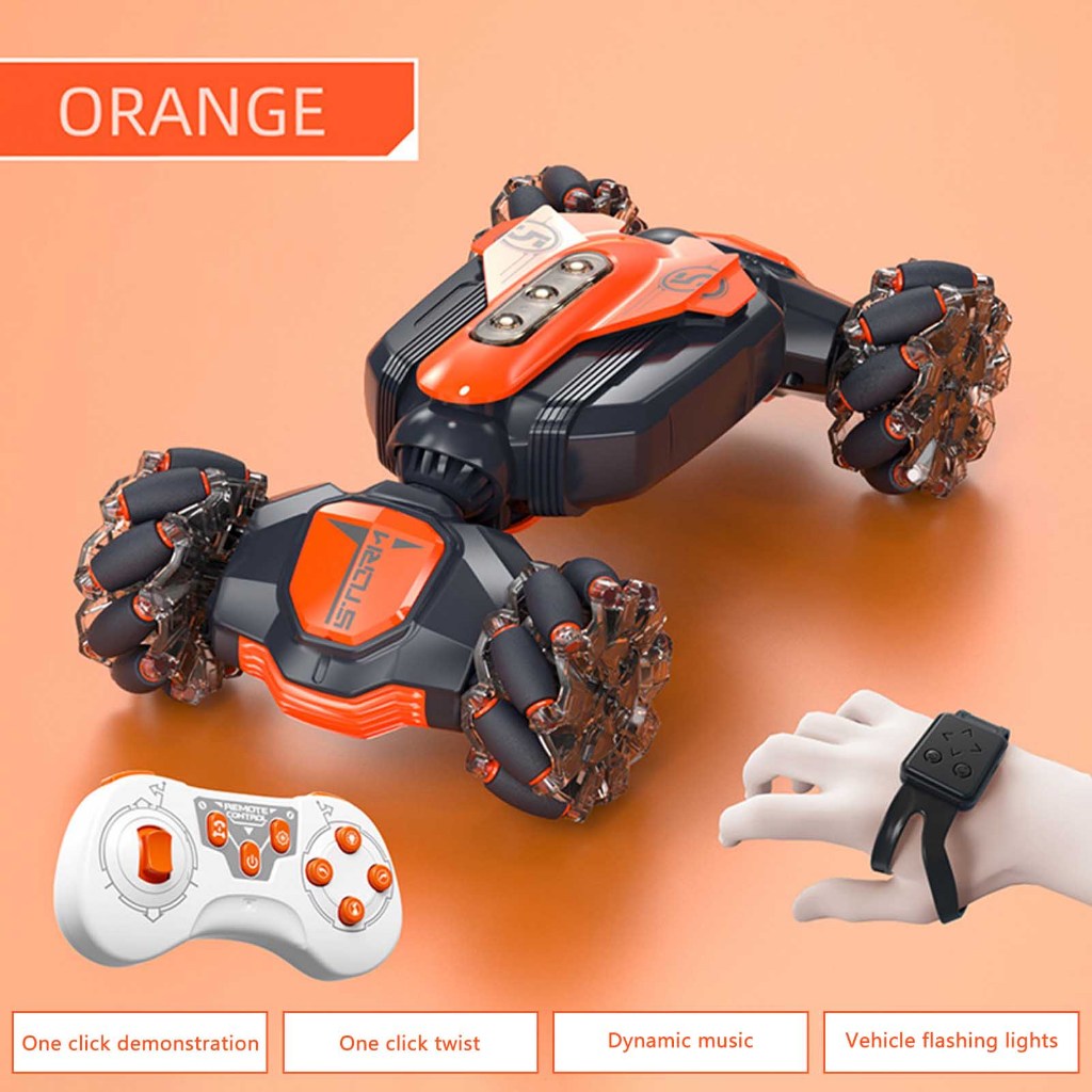 Car Double Sided Rotating RC Drift Stunt 360° Remote Control Hand ...