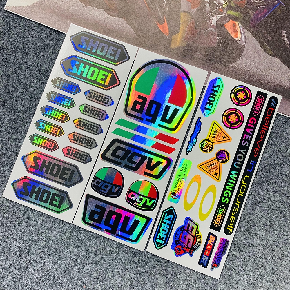 Motorcycle Laser Sticker Body Modification Sticker For Visor Sticker ...