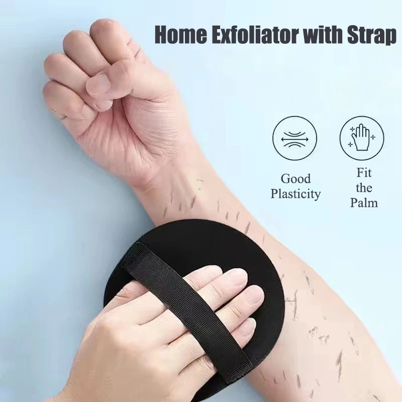 Black Round Rubber Bath Towel Painless Gentle Exfoliating Scrub ...