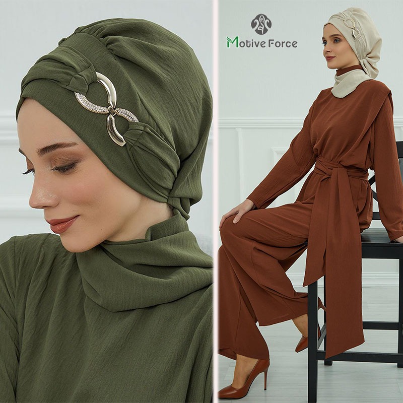 Instant Shawl With Gorgeous Accessory Tudung For Women Muslim Headwear ...
