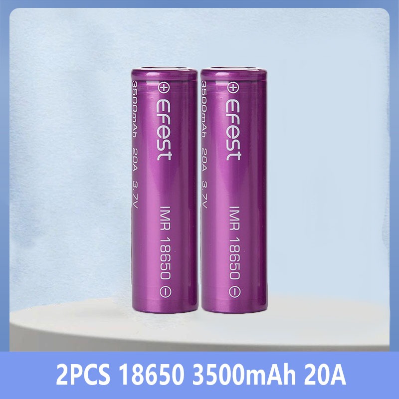 Efest 18650 3500mah High Capacity 20Amps Cylinder Rechargeable ...