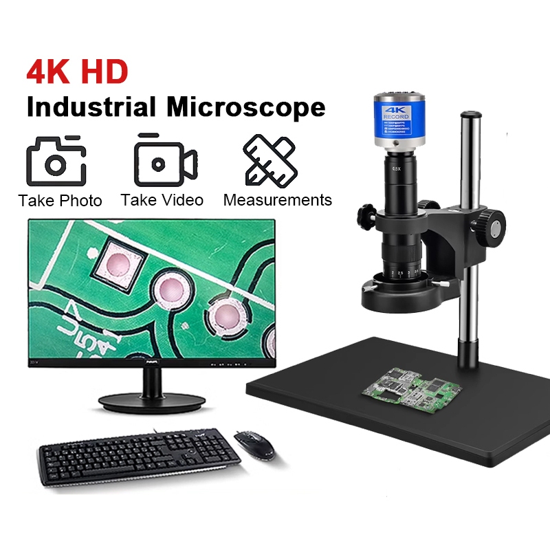 【YIZHAN Microscope Free Shipping】4K Industrial Microscope Electronic ...
