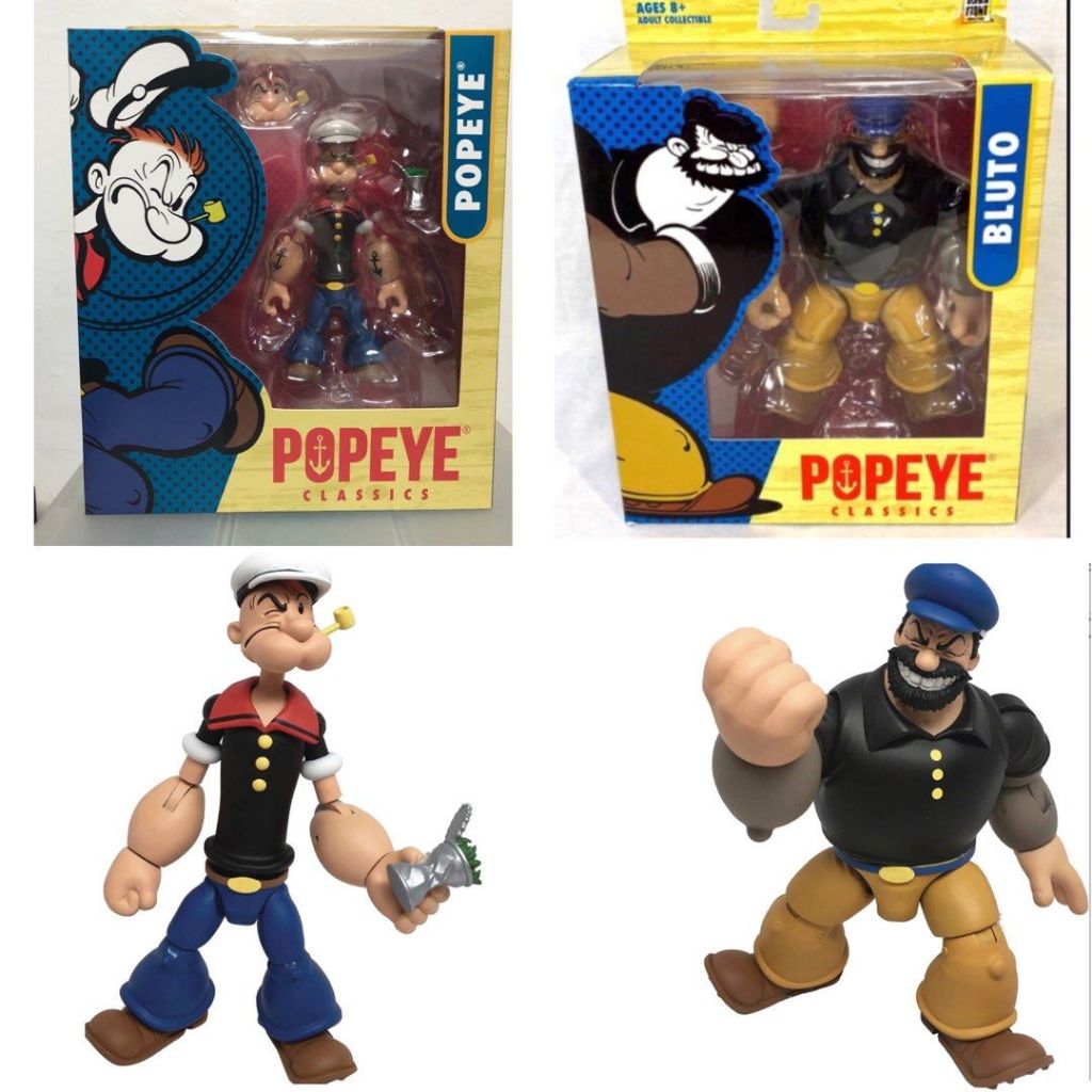Boss Fight Studio Popeye Classics Popeye vs Bluto Figure | Shopee ...