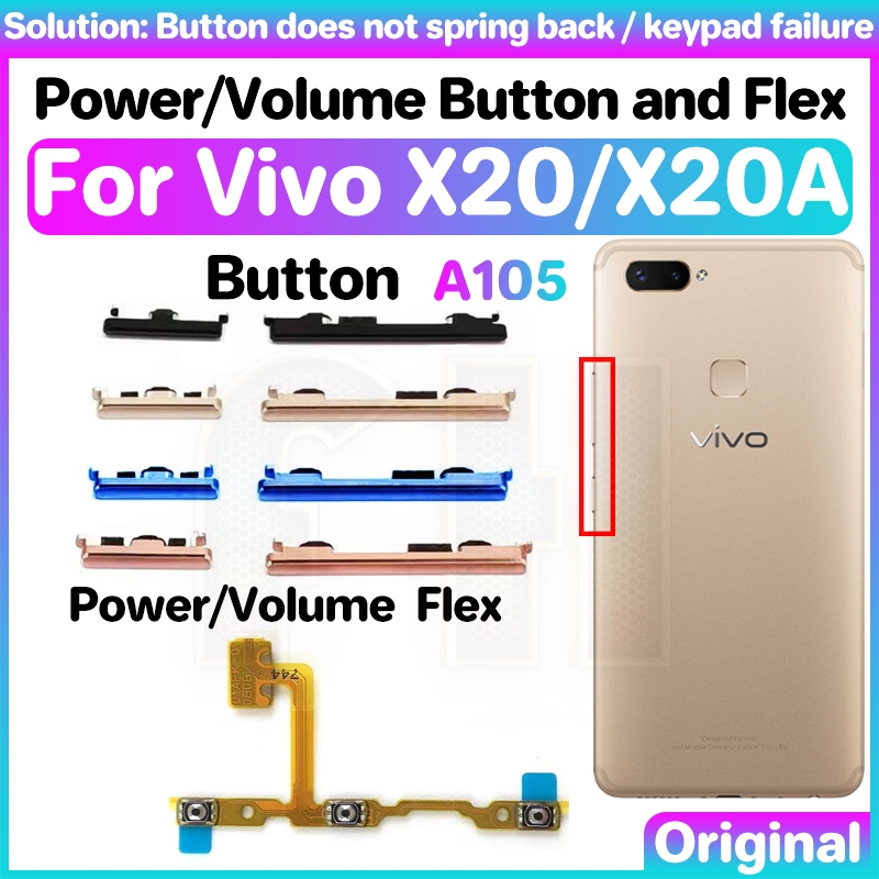 Power volume button flex For Vivo X20 X20A V1829 V1829A V1838A Side key ...
