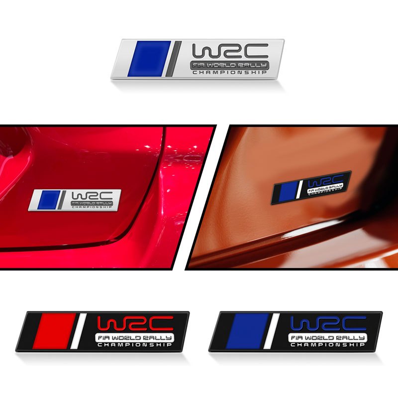 Car-Styling 3D Metal Stickers WRC Grille Badge Car Trunk Body Emblem ...