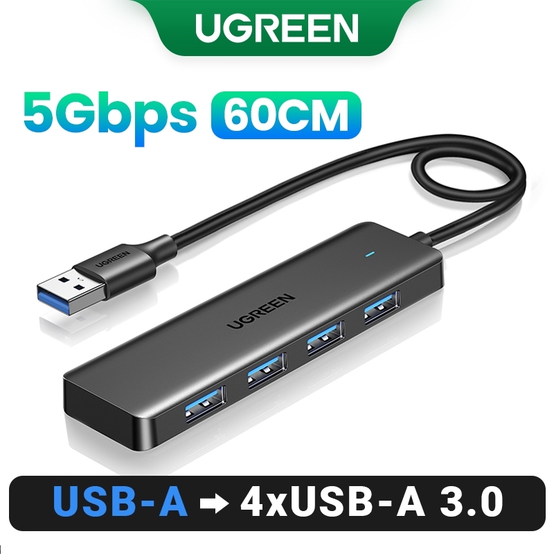 UGREEN 4-Port Multiple USB Splitter Ultra Slim High-Speed HUB OTG For ...