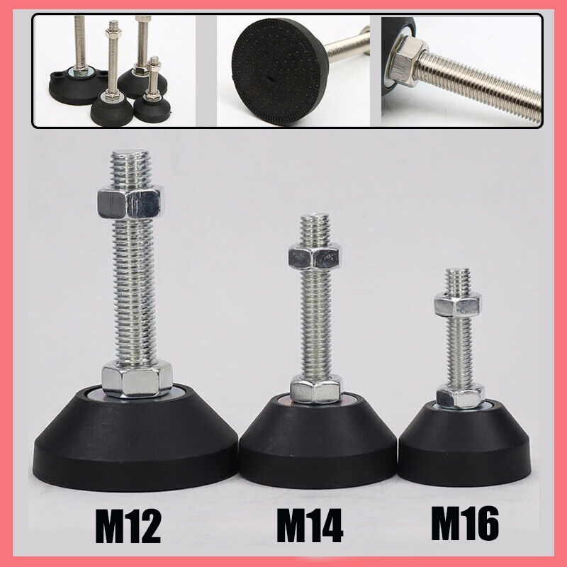 M12 M14 M16 Levelling Height Adjustable Machine Furniture Feet Diameter ...