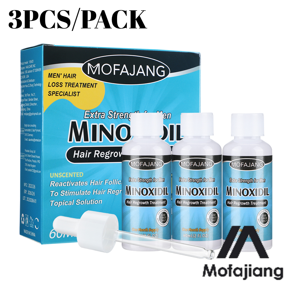 Mofajiang 3Pcs/Pack Minoxidil Strands 6% Minoxidil Topical Solution ...