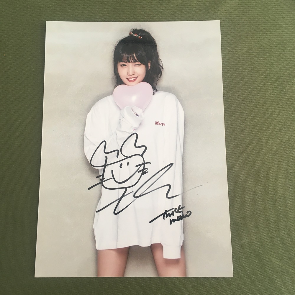 signed TWICE MOMO Autographed original photo 5*7 inches collection 2023 ...